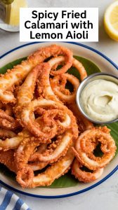 Spicy Fried Calamari with Lemon Aioli – Frying Frenzy