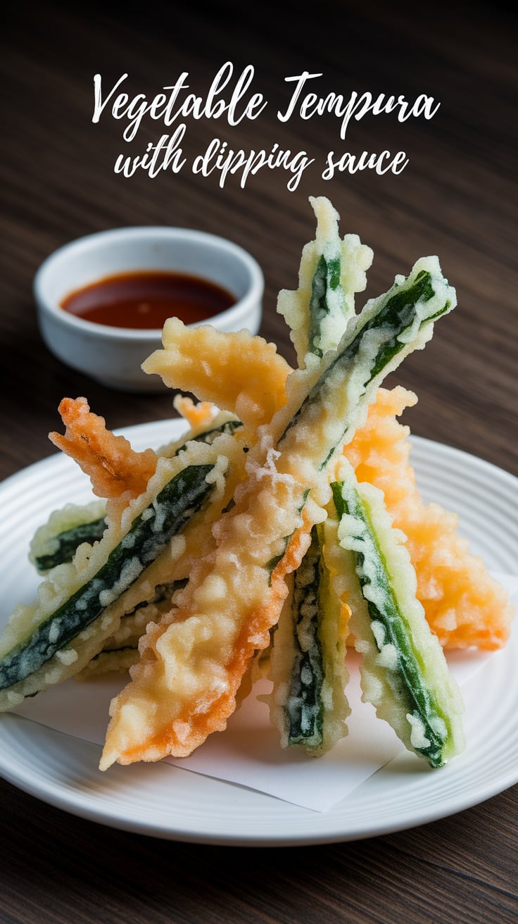 Vegetable Tempura with Dipping Sauce – Frying Frenzy